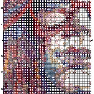 Janis Joplin Cross Stitch Pattern 1 Instant PDF Download - Janis Joplin ...
