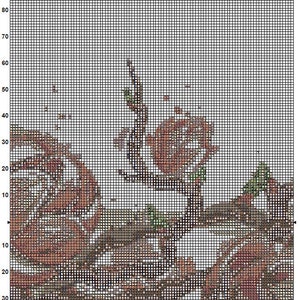 Magnolia Flower Cross Stitch Pattern 3 Instant PDF Download - Magnolia ...