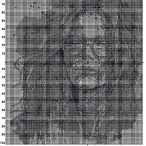 Janis Joplin Cross Stitch Pattern 1 Instant PDF Download - Janis Joplin ...