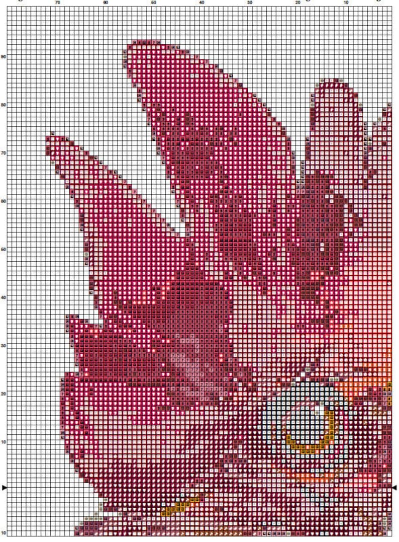 Rooster Cross Stitch Pattern 1 Instant PDF Download Chicken | Etsy