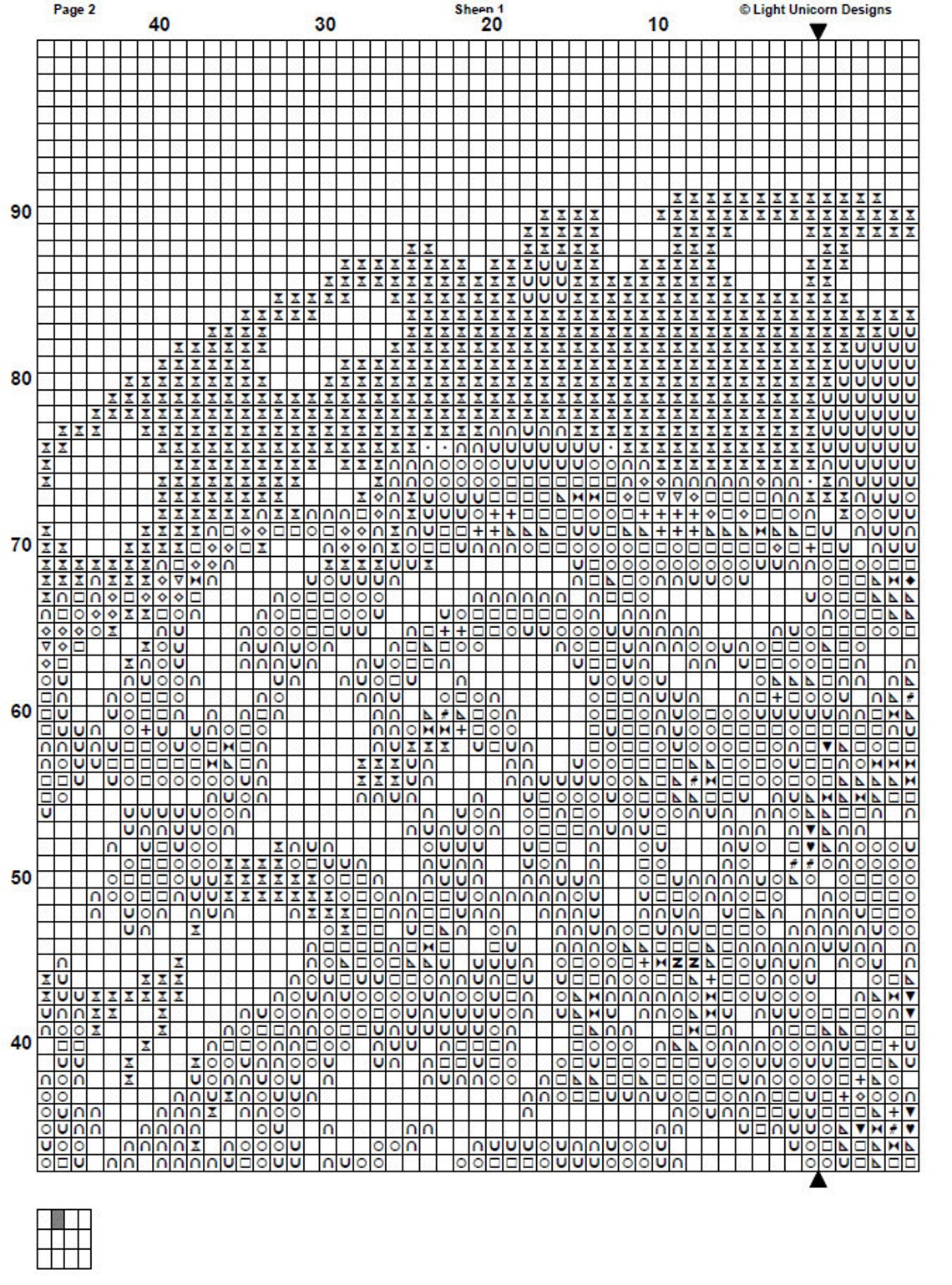 Sheep Cross Stitch Pattern 1 Instant Download Instant PDF Download ...