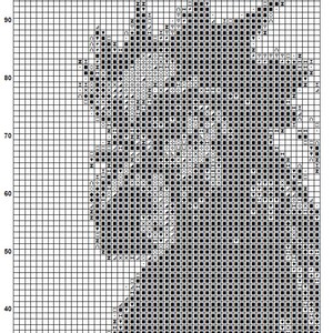 Ayam Cemani Chicken Cross Stitch Pattern 1 Instant PDF Download ...