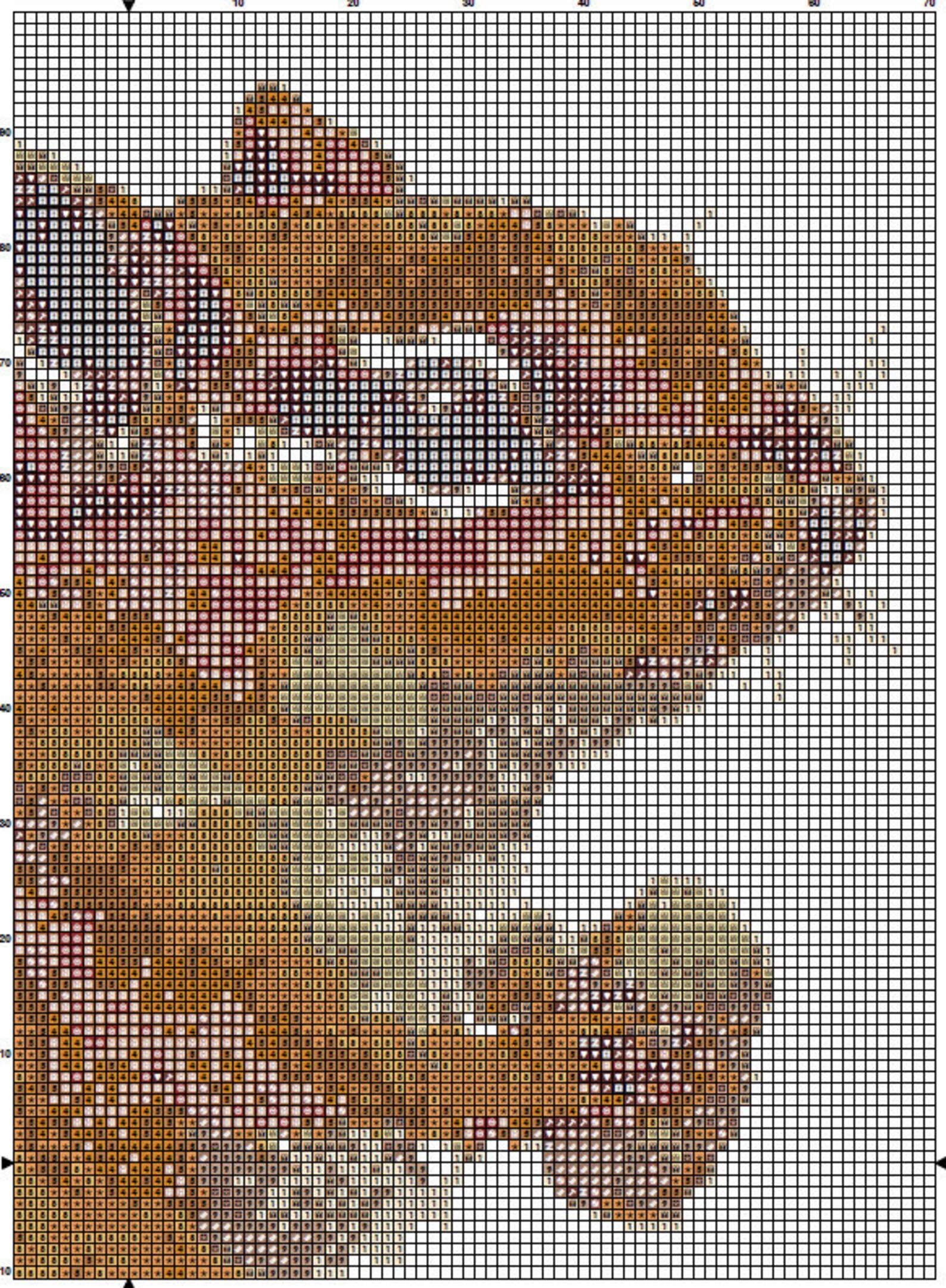 Chipmunk Cross Stitch Pattern 2 Instant PDF Download - Etsy