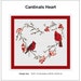 Cardinals Heart Cross Stitch Pattern 1 Instant PDF Download ...