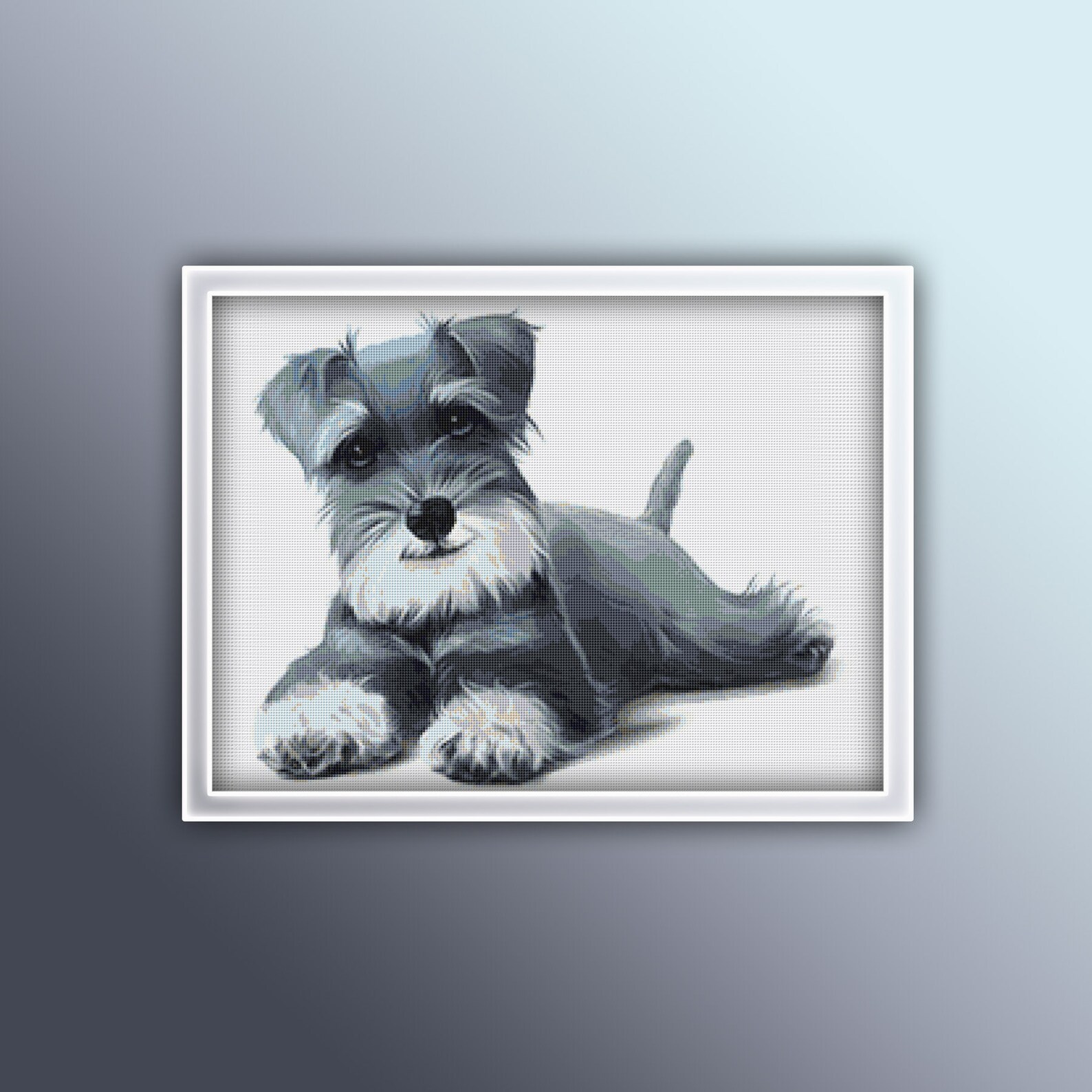 Schnauzer Cross Stitch Pattern 1 Instant PDF Download - Pinscher ...