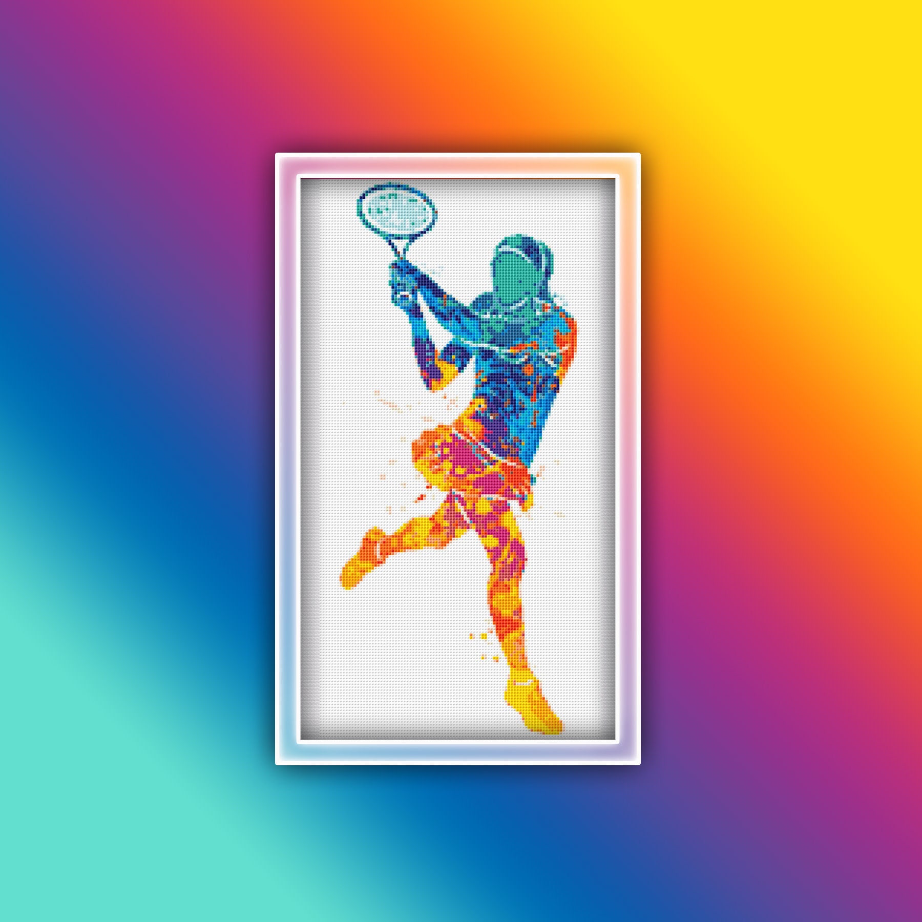Tennis Player Cross Stitch Pattern 1 Instant Download Instant - Etsy UK
