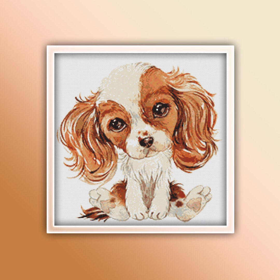 Cavalier Spaniel Dog Cross Stitch Pattern 3 Instant PDF Download ...