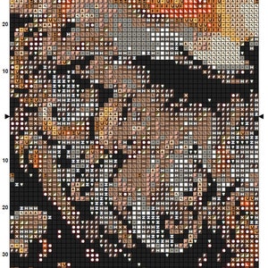 Orange Fox Cross Stitch Pattern 3 Instant PDF Download - Fox Watercolor Cross Stitch Pattern ...