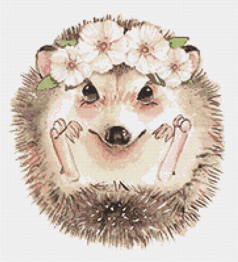 Hedgehog Cross Stitch Pattern 1 Instant PDF Download | Etsy