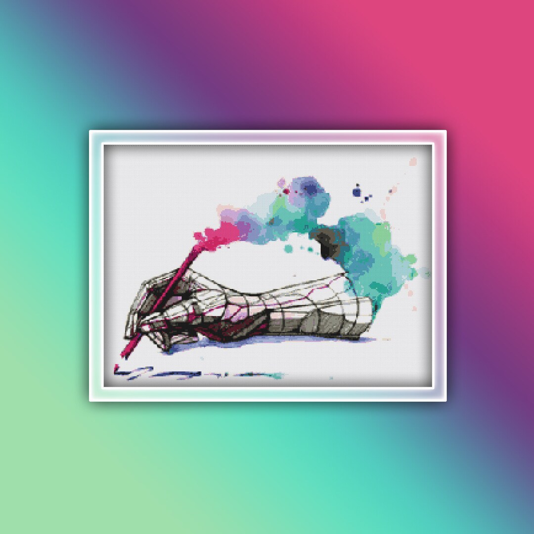 Writing Cross Stitch Pattern 1 Instant PDF Download - Writer Watercolor ...