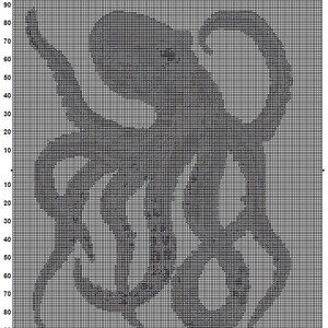 Octopus Cross Stitch Pattern 2 Instant PDF Download - Octopus ...