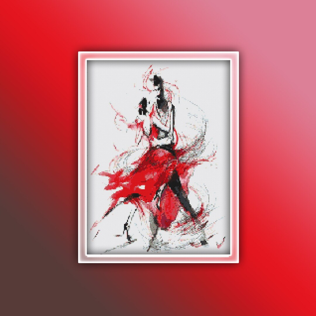 Dancing Lovers Cross Stitch Pattern 4 Instant PDF Download - Dance ...