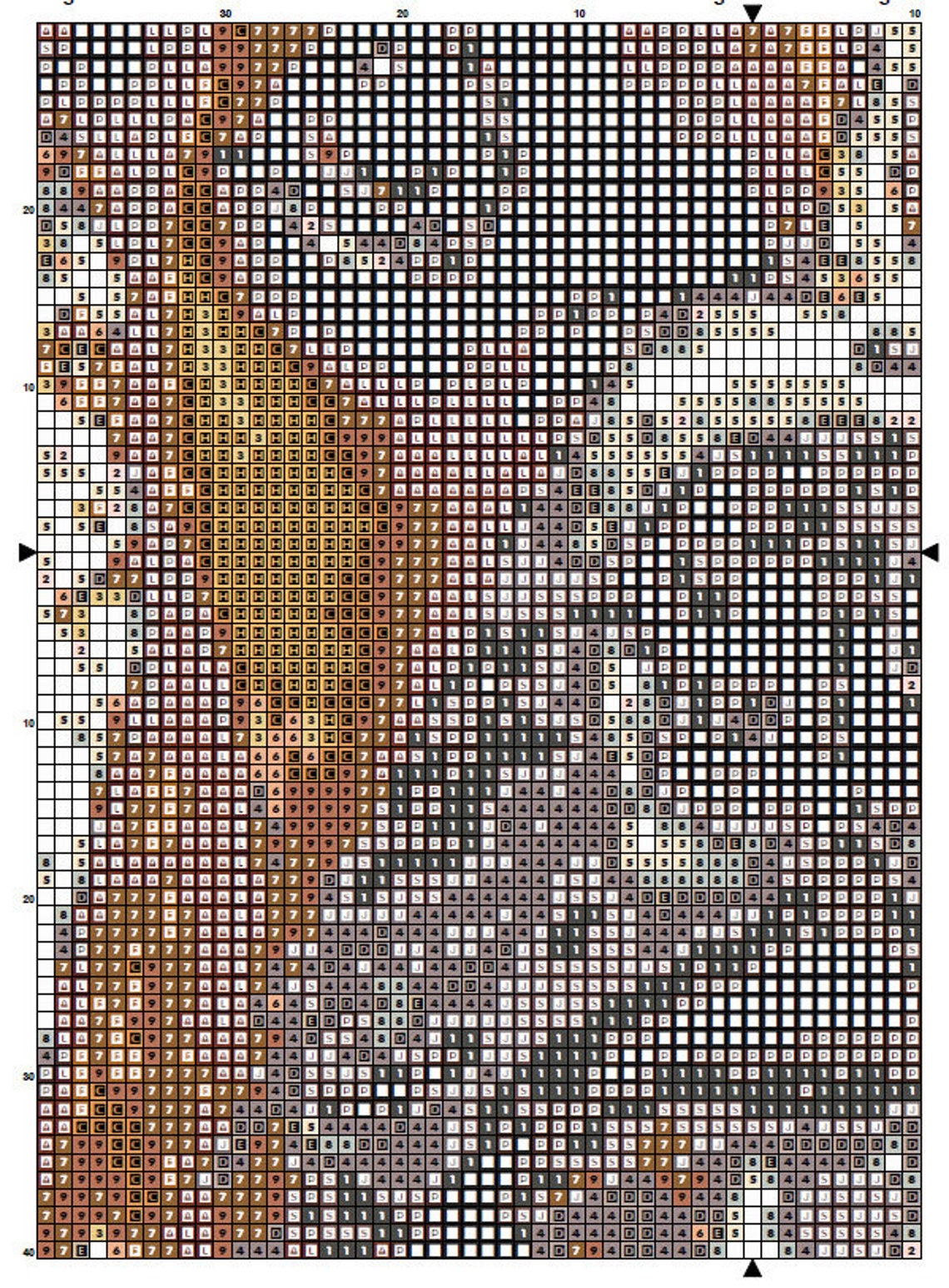 Boxer Cross Stitch Pattern 1 Instant PDF Download Boxer Dog - Etsy