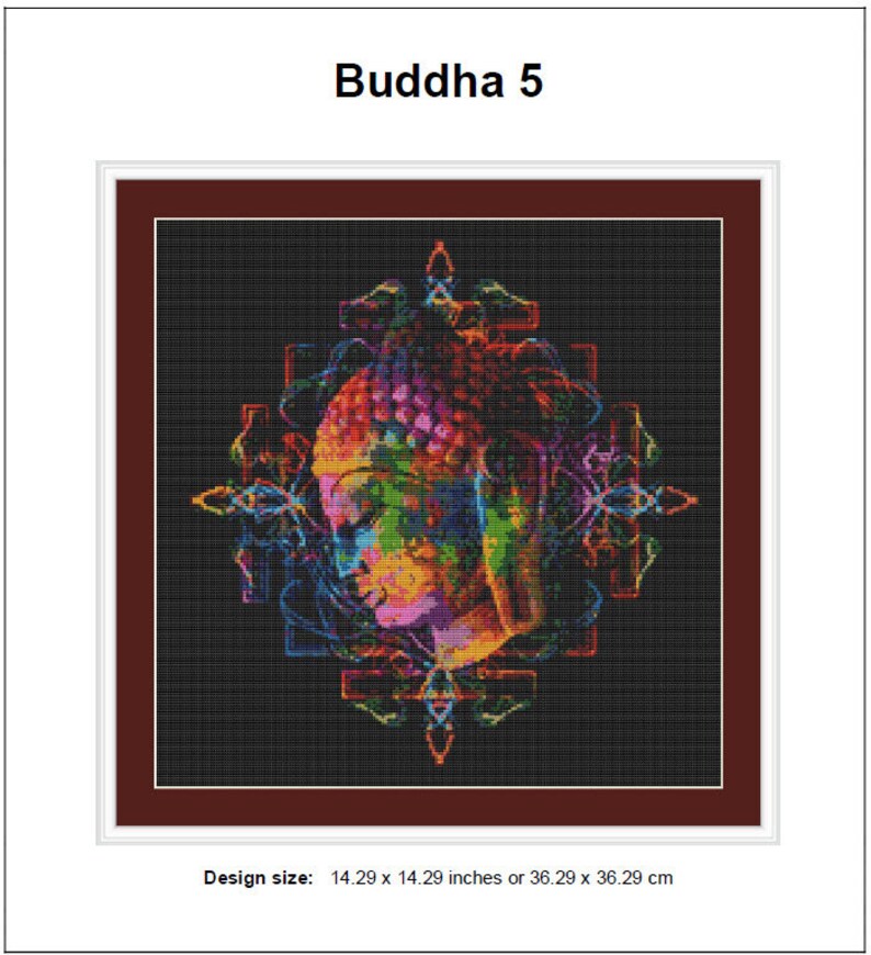 Buddha Cross Stitch Pattern 5 Instant Download Instant PDF Download ...
