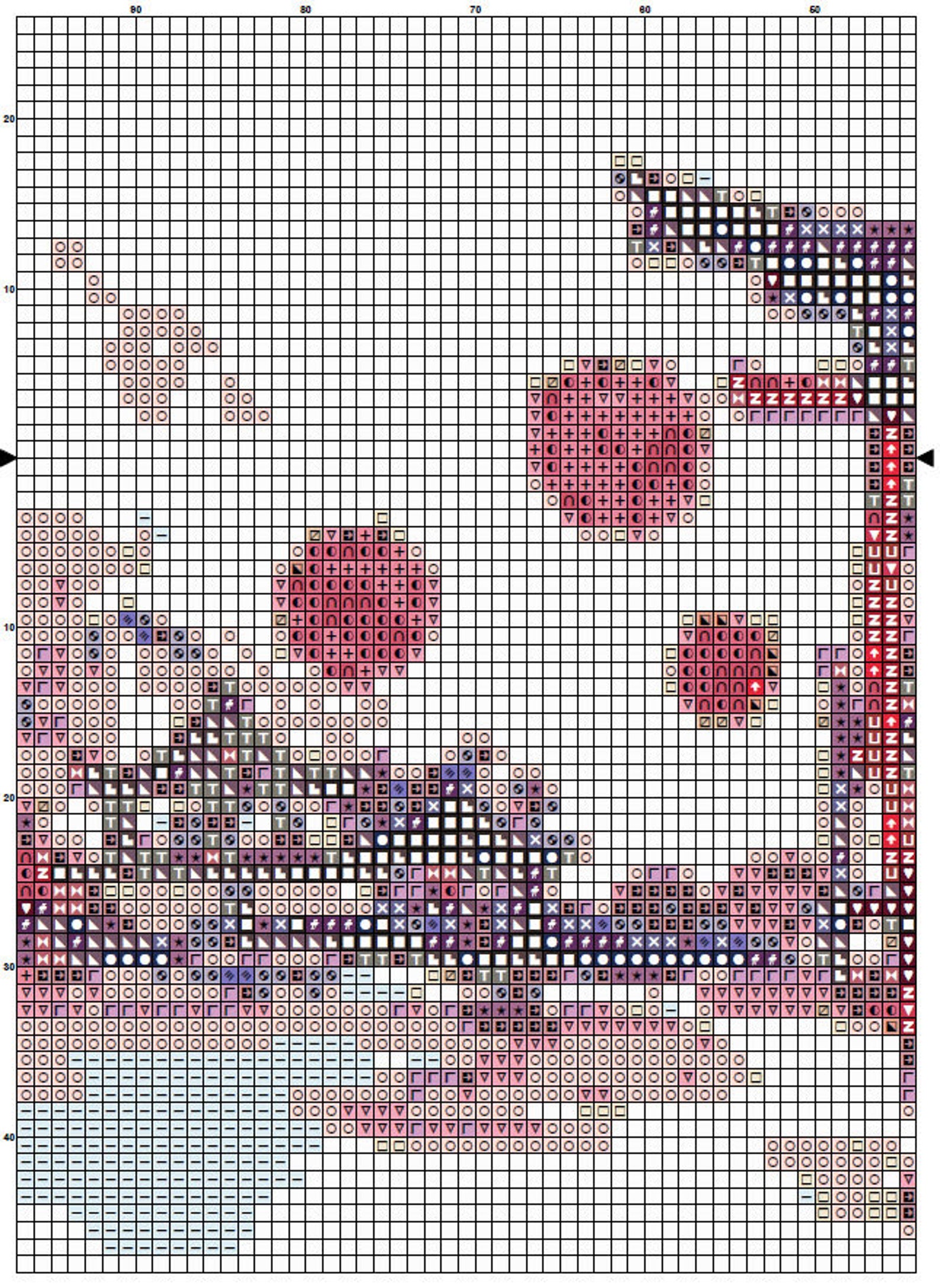Japan Cross Stitch Pattern 1 Instant PDF Download Tree | Etsy
