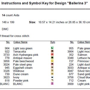 Ballerina Cross Stitch Pattern 3 Instant PDF Download - Ballerina ...