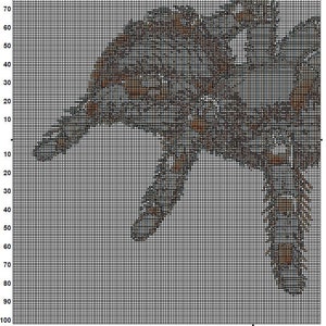 Tarantula Cross Stitch Pattern 2 Instant PDF Download - Spider ...