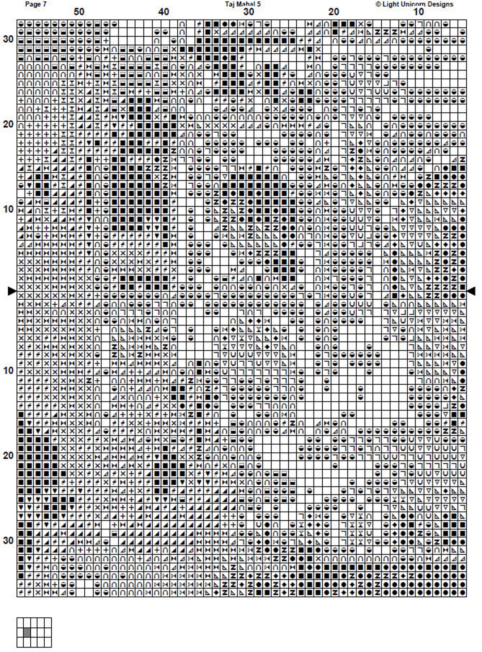 Taj Mahal Cross Stitch Pattern 5 Instant PDF Download - India ...