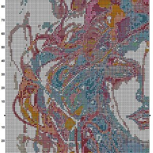 Birth of Venus Cross Stitch Pattern 3 Instant PDF Download - Woman ...