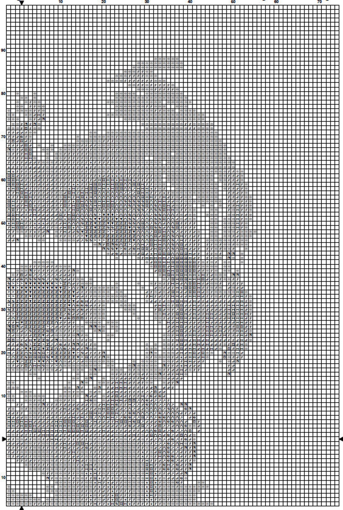 Maltese Cross Stitch Pattern 1 Instant PDF Download Maltese | Etsy