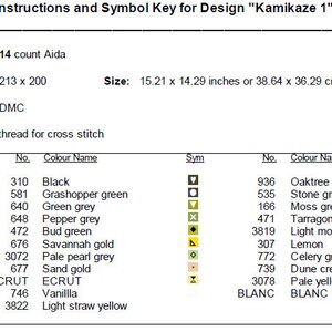 Kamikaze Cross Stitch Pattern 1 Instant PDF Download - Cocktail Watercolor Cross Stitch Pattern ...