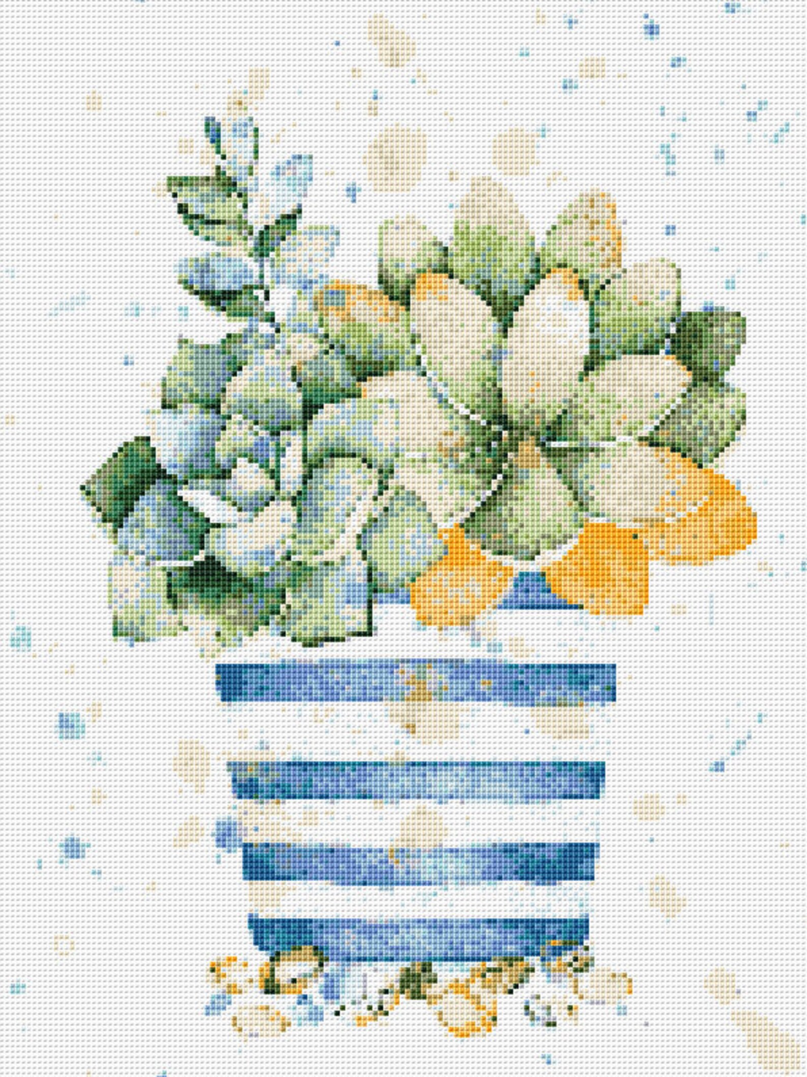 Cactus Cross Stitch Pattern 5 Instant PDF Download Cactus | Etsy