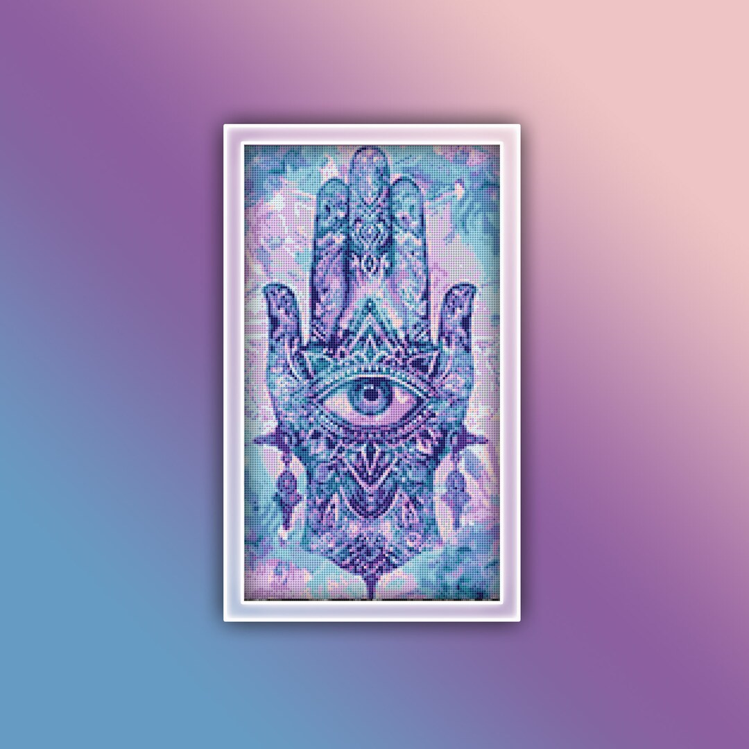 Hamsa Cross Stitch Pattern 1 Instant Download Instant PDF Download ...