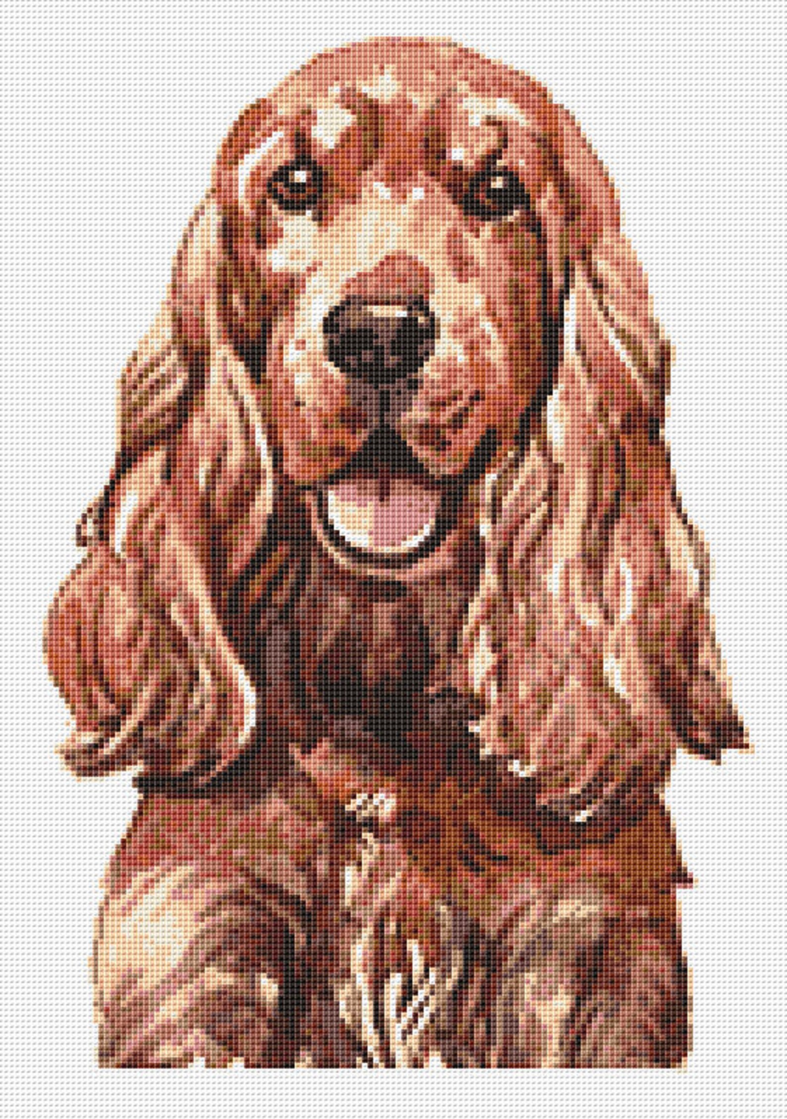 Cocker Spaniel Cross Stitch Pattern 1 Instant PDF Download | Etsy