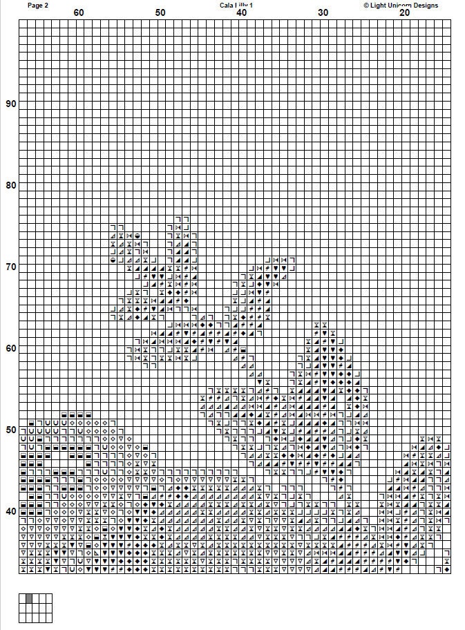 Calla Lily Cross Stitch Pattern 1 Instant PDF Download - Bouquet ...