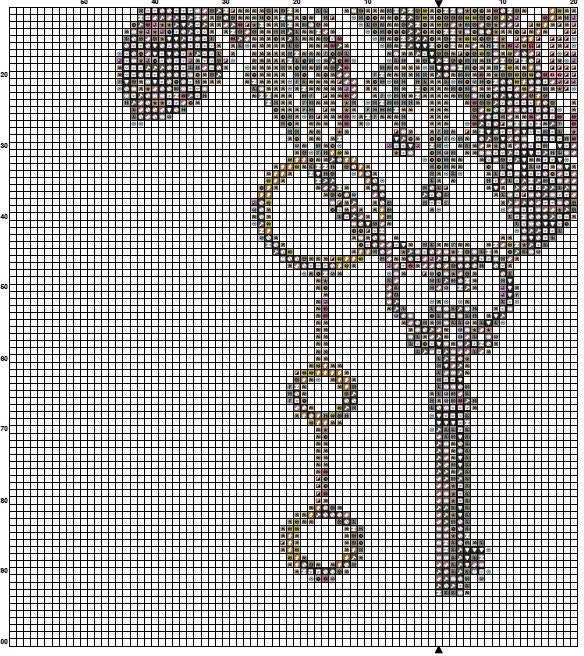 Rose Key Cross Stitch Pattern 1 Instant PDF Download Roses | Etsy