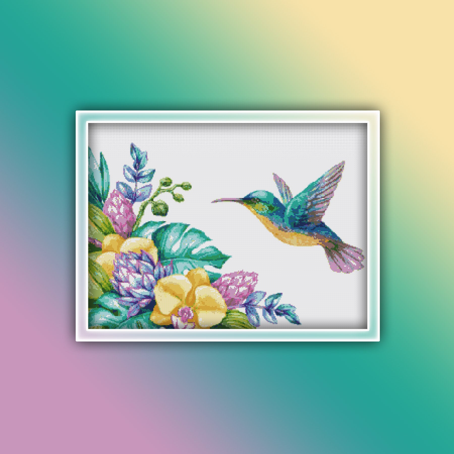 Hummingbird Cross Stitch Pattern 22 Instant PDF Download - Hummingbird ...