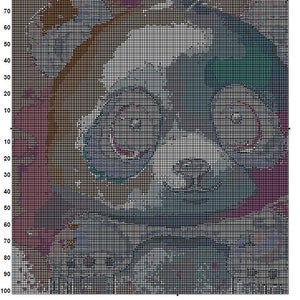 Panda Cross Stitch Pattern 1 Instant Download Instant PDF Download ...