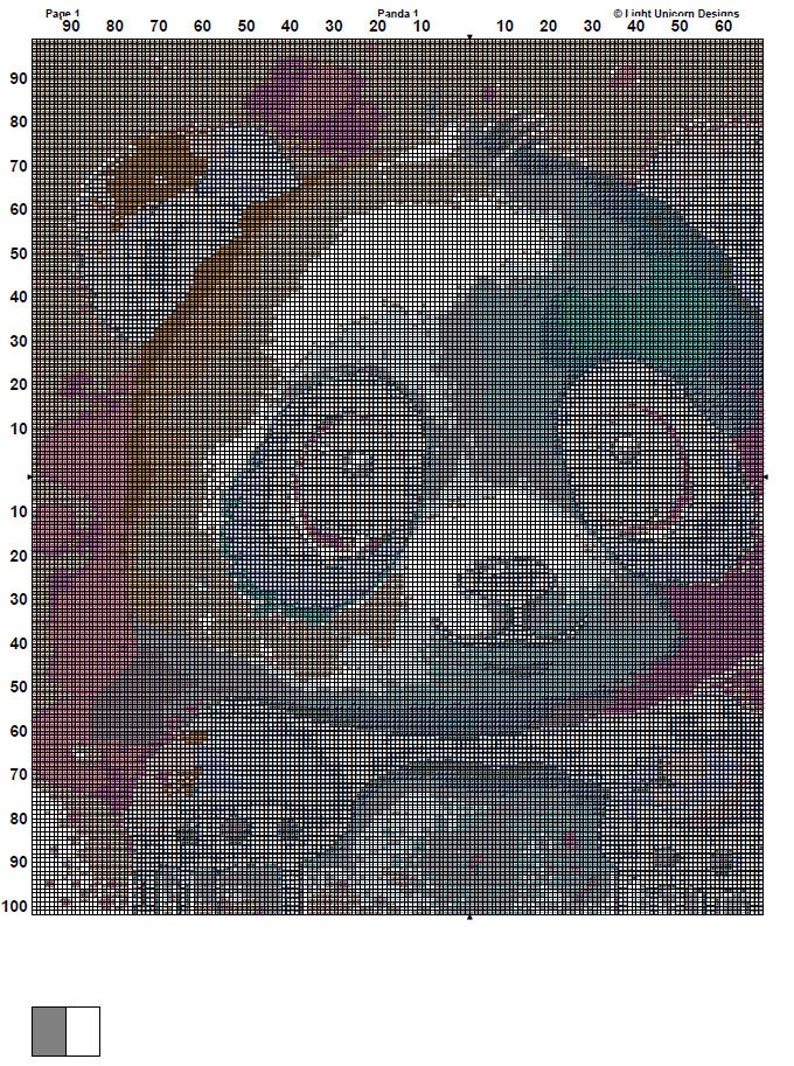 Panda Cross Stitch Pattern 1 Instant Download Instant PDF - Etsy