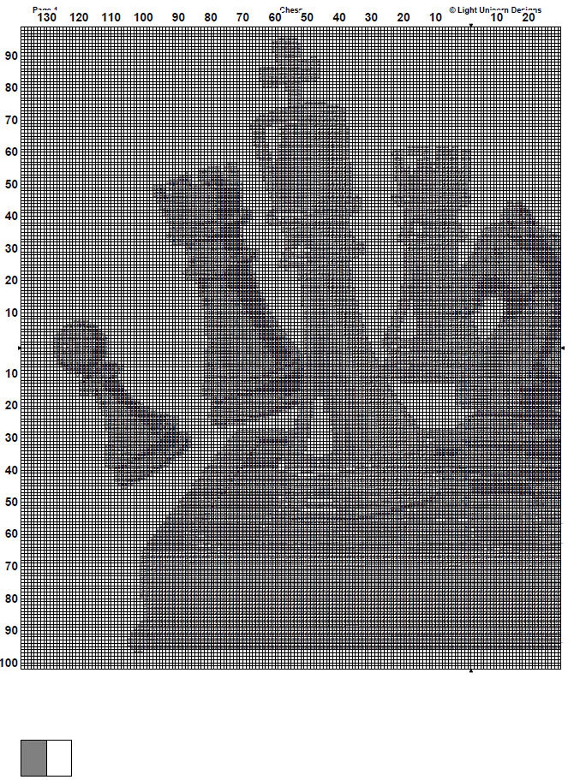 Chess Cross Stitch Pattern Instant PDF Download - Chess Board - Chess ...