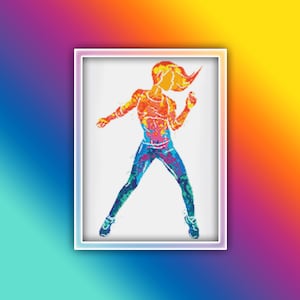 Zumba Dancer Cross Stitch Pattern Instant Download Instant PDF Download ...
