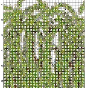 Willow Tree Cross Stitch Pattern Instant PDF Download | Summer Tree ...