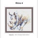 Rhino Cross Stitch Pattern 4 Instant PDF Download - Rhinoceros ...