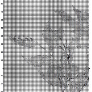 Tea Rose Cross Stitch Pattern 1 Instant PDF Download | Rose Watercolor ...
