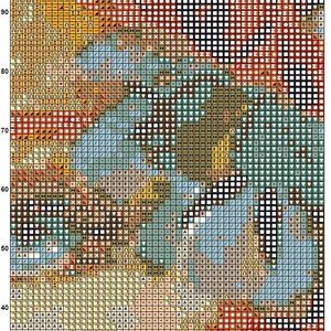 Woman Cross Stitch Pattern 12 Instant PDF Download - Red Head Woman ...