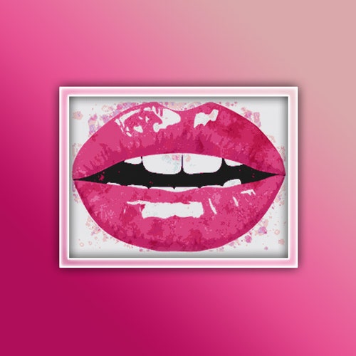 Galaxy Lips Cross Stitch Pattern Instant PDF Download - Etsy