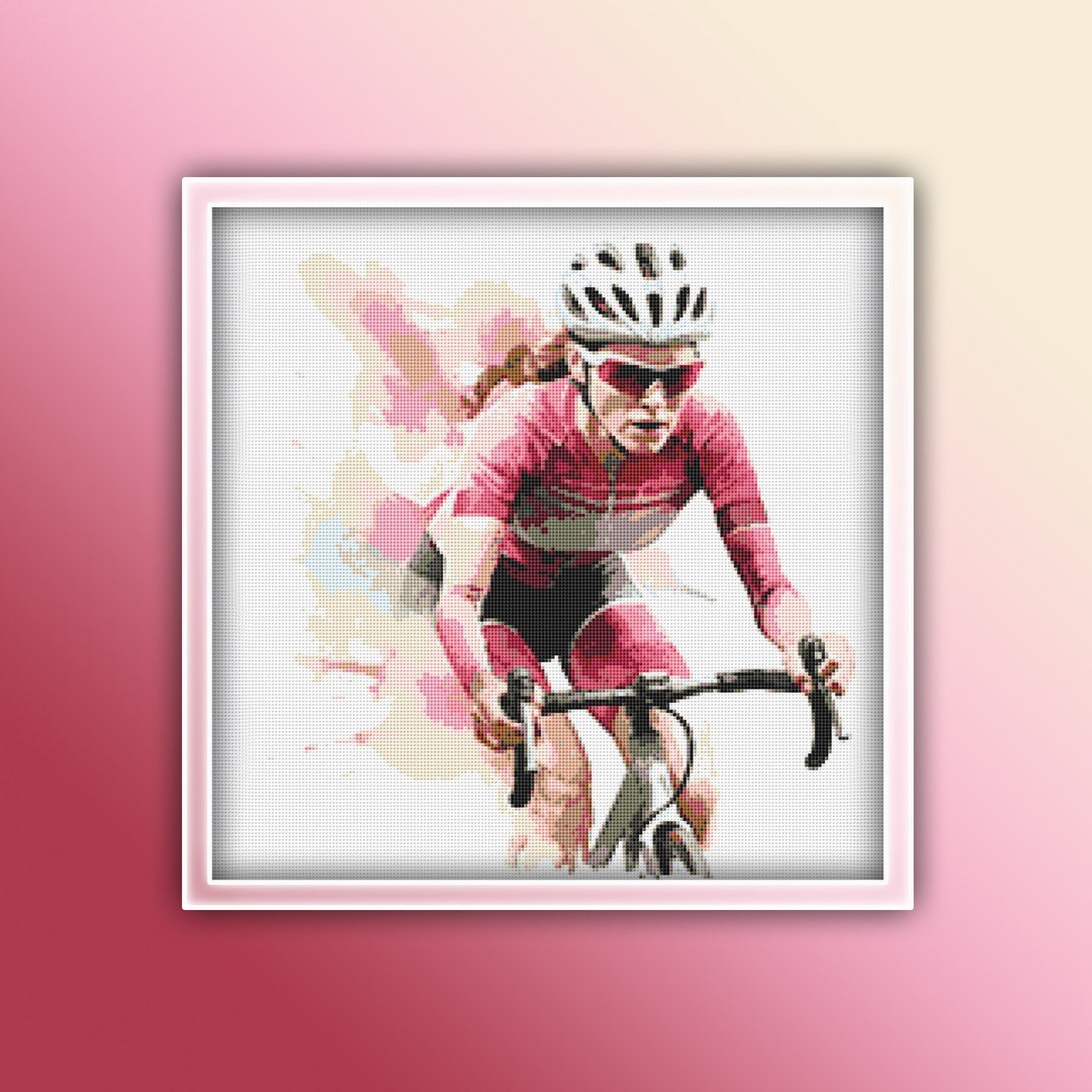 Cyclist Cross Stitch Pattern 4 Instant Download Instant PDF Download ...
