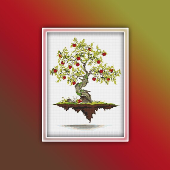 Apple Tree Cross Stitch Pattern 2 Instant PDF Download | Etsy
