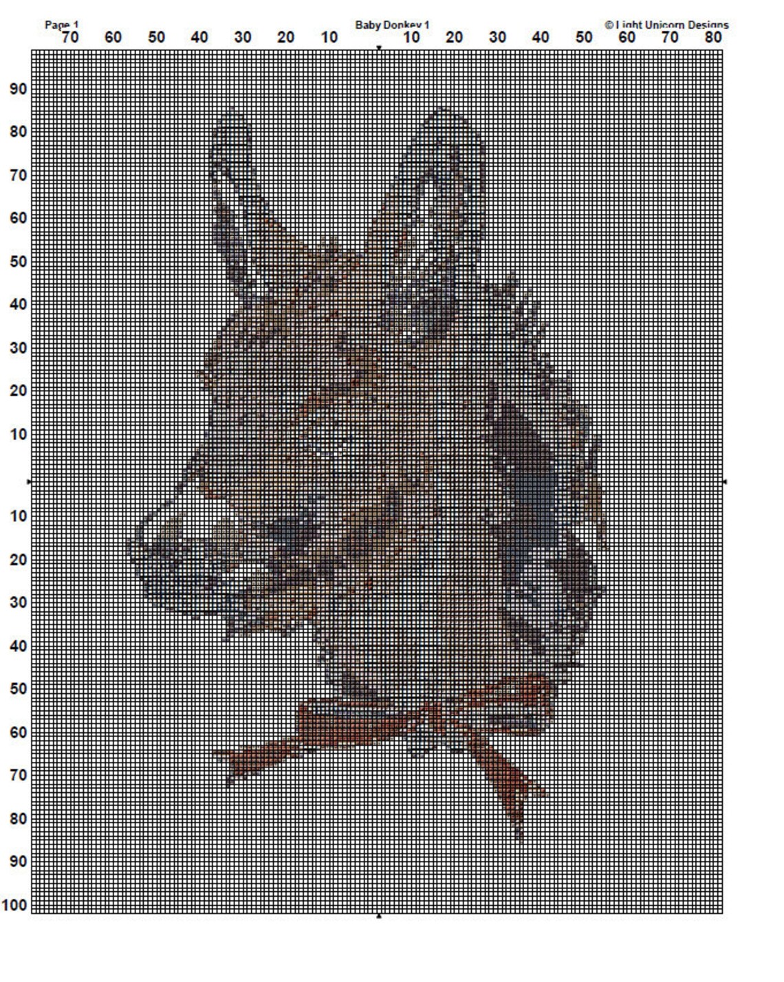 Baby Donkey Cross Stitch Pattern 1 Instant Download Instant PDF ...