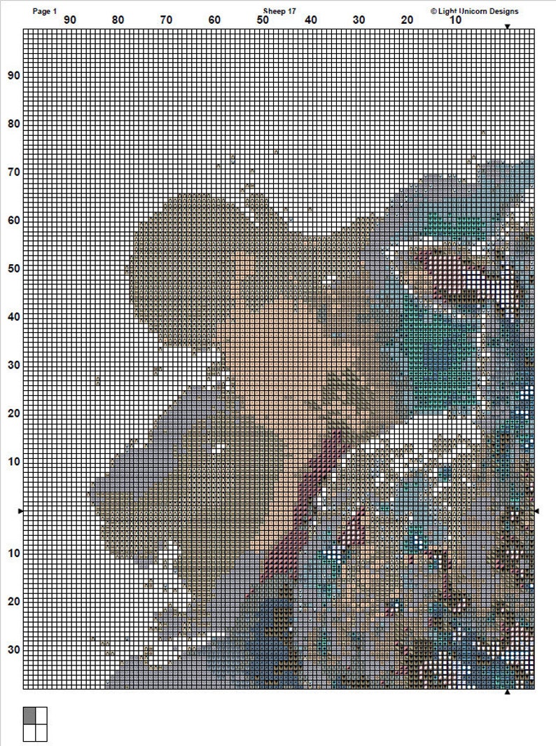 Sheep Cross Stitch Pattern 17 Instant Download Instant PDF - Etsy