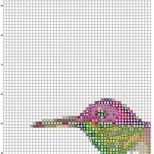 Hummingbird Cross Stitch Pattern 4 Instant PDF Download - Etsy