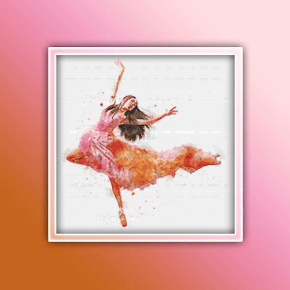 Dancing Woman Cross Stitch Pattern Instant PDF Download | Etsy