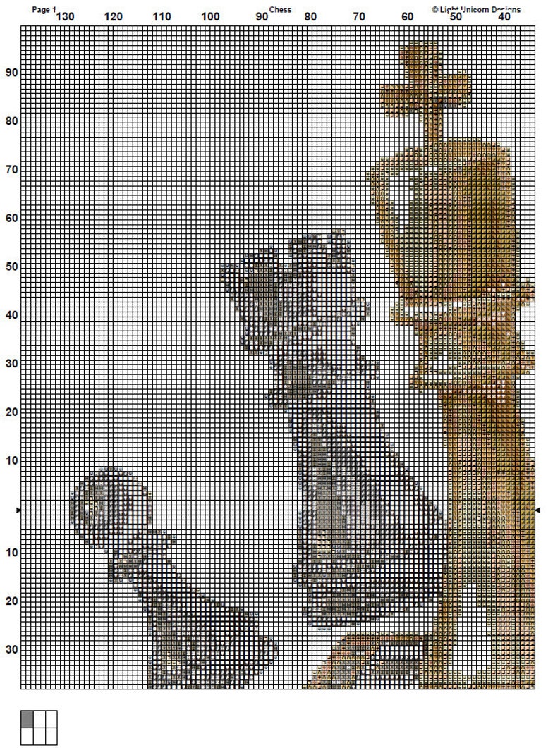 Chess Cross Stitch Pattern Instant PDF Download - Chess Board - Chess ...