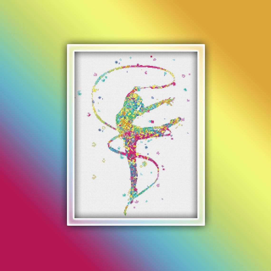 Gymnastics Dancing Cross Stitch Pattern 1 Instant PDF Download | Etsy