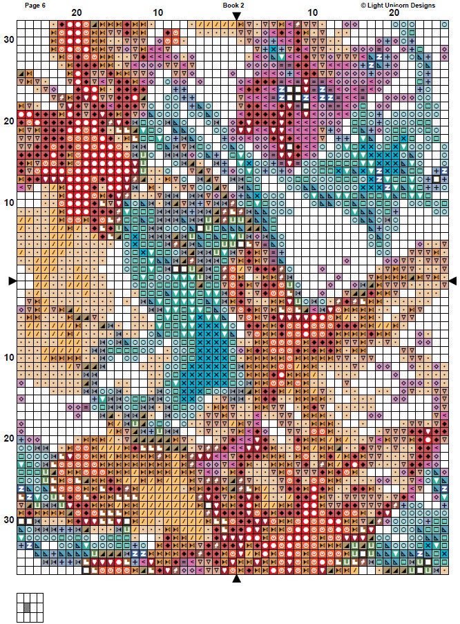 Book Cross Stitch Pattern 2 Instant PDF Download - Reading Watercolor ...