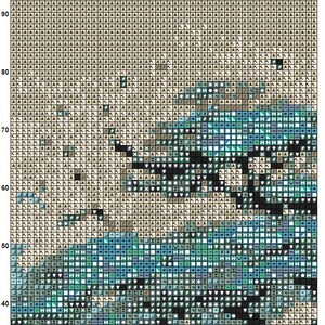 Asian Tree Cross Stitch Pattern 2 Instant PDF Download | Summer Tree ...